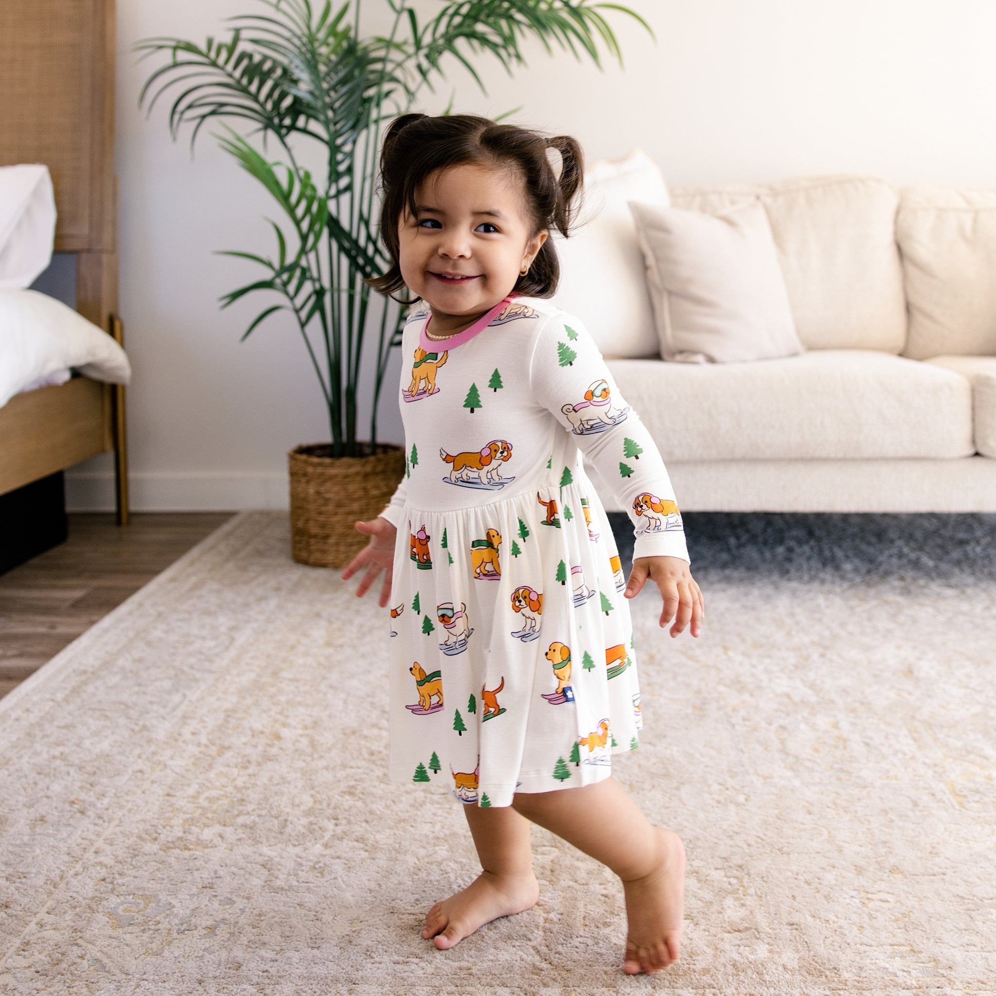 Larkspur Baby | Long Sleeve Twirl Dress in Pawder Patrol – Larkspur ...
