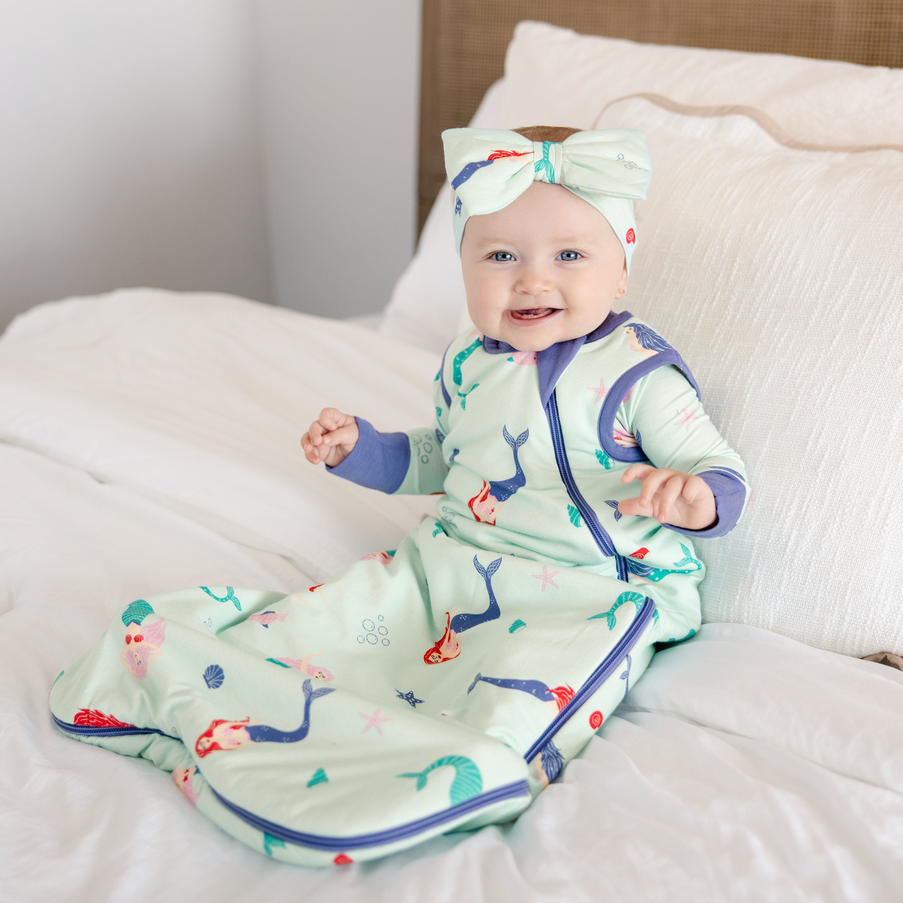 Larkspur Baby | Bamboo Wearable Blanket | Sleep Sack in Mermaids ...
